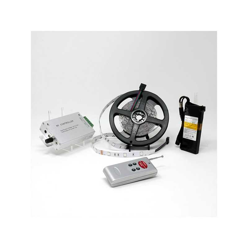 Kit ruban LED RGB 30LED/m IP20 5m capteur son avec batterie 1800mAh