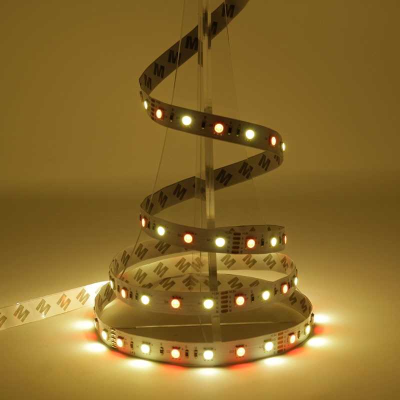 Kit ruban LED RGB+WW sur batterie 60LED/m 5m avec contrôleur RF multizone