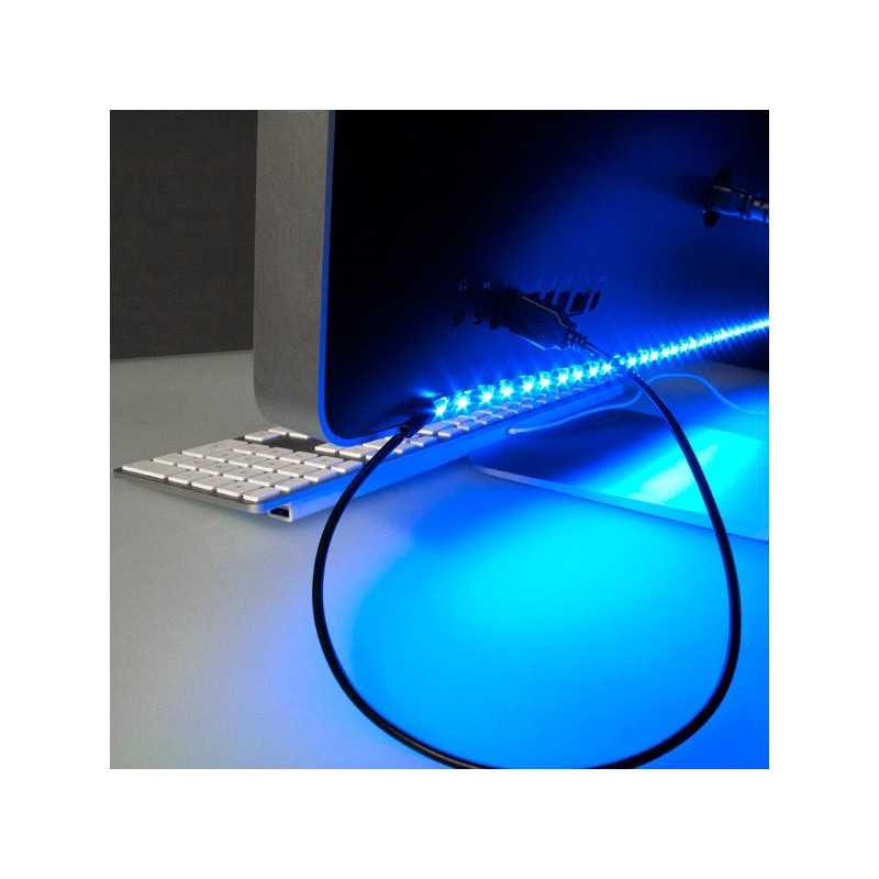 Rouleau LED USB vert de 100cm. Connexion directe sur tout port USB
