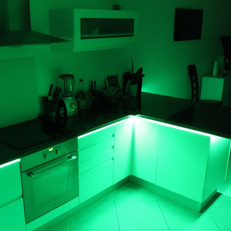 Kit ruban LED RGB+CCT 60LED/m étanche 2m50 piles avec télécommande ...