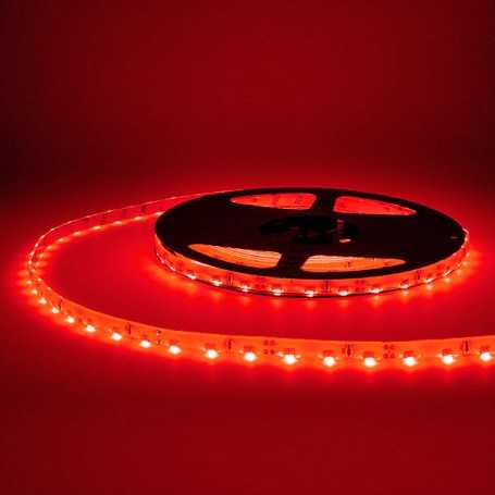 Bande LED side rouge 60LED/m étanche 5m